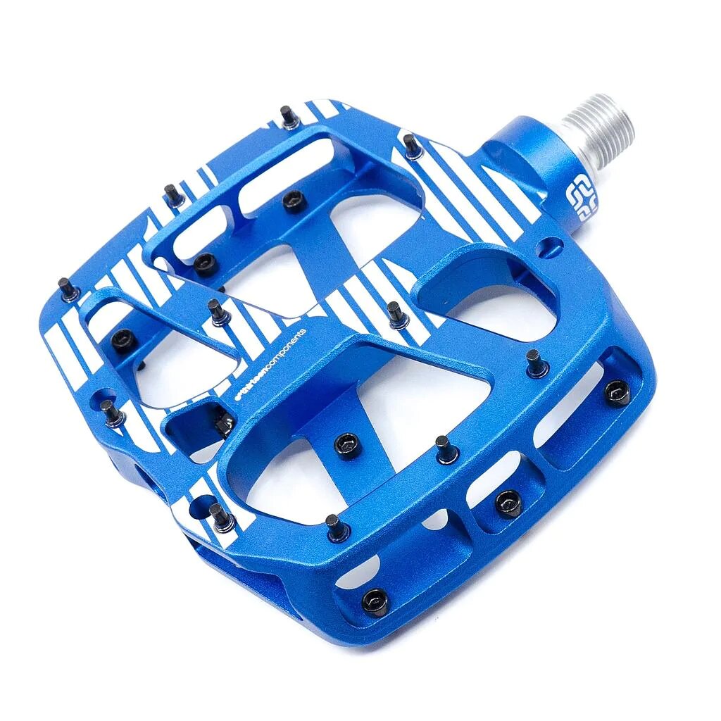 PEDAL ALUMINIO PLUS FLAT AZUL – Bike World